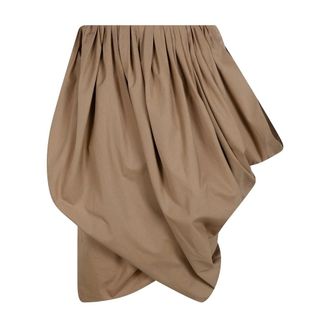 Chlo&eacute; Jupe asym&eacute;trique drap&eacute;e - Femme - Jupes - Vert - Taille: 38 FR