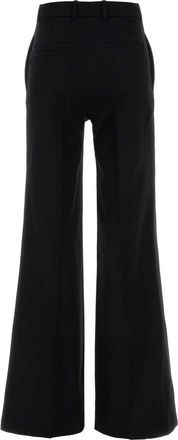 Chlo&eacute; Black Exterior: Virgin Wool Pantaloni Trousers
