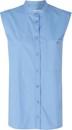SOLOTRE Femme, Blouses et Chemises, Bleu, Taille: 38 FR Coreana Shirt
