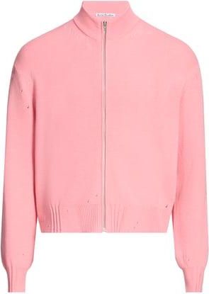 Acne Studios Gilet zipp&eacute; en laine m&eacute;lang&eacute;e