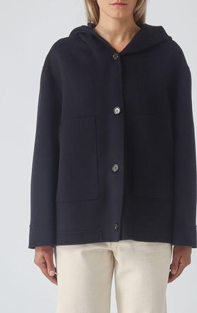 Max Mara S Max Mara Kurzmantel aus Schurwolle mit Kapuze