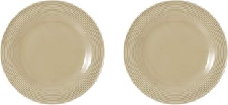 SELTMANN WEIDEN Frühstücksteller rund 23 cm - Farbe und Menge wählbar (Beat Sandbeige uni, 2)