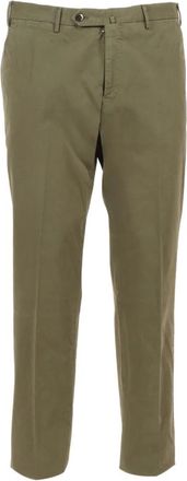 PT01 Pt01, Homme, Pantalons, Vert, Taille: M Chinos