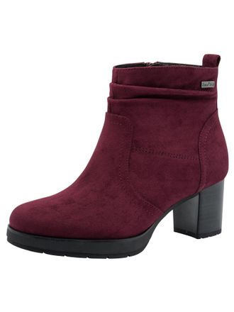 Jana Damen Stiefeletten mit Absatz Wasserabweisend Vegan, Rot (Bordeaux), 40 EU