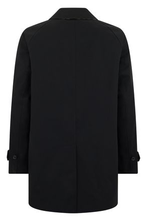 Burberry Mens Trench Coat Classic Short Black Cotton