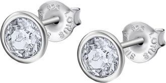 Lotus Silver LP2001-4/1 Charming Lady Swarovski Collection Silberohrringe für Damen, No aplica, Silber, Kein Edelstein