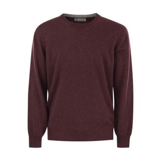 Brunello Cucinelli Crew Neck Sweater - - Knitwear - Herren - Rot - L