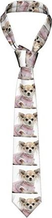 Generic Cravates Homme Chien Chihuahua Jumusi Confortable Cravates Classique Cravate Pour Hommes Pour Remise De Dipl&ocirc;me Mariage Accessoires