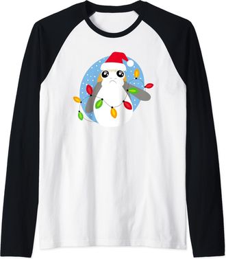 Star Wars Weihnachten Star Wars The Last Jedi Porg Christmas Lights Raglan