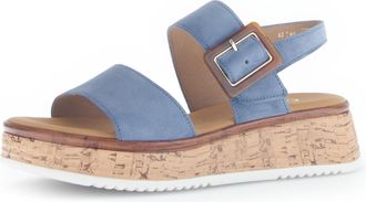 Gabor Sandale Sandalette Damen 62.744 26 Echtleder in blau