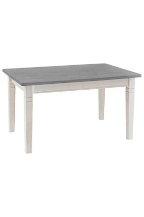 Boxxx Esstisch, Grau, Wei&szlig;, Holz, Kiefer, massiv, rechteckig, eckig, 78x78x120 cm, in verschiedenen Gr&ouml;&szlig;en erh&auml;ltlich, Holzm&ouml;bel, Holztische, Esstische Holz