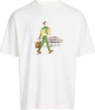 Dr&ocirc;le de Monsieur T-shirt imprim&eacute; &agrave; col rond en coton