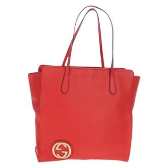 Gucci Pre-owned Grand prix interlocking gg tote - - Pre-owned - Damen - Rot - ONE SIZE