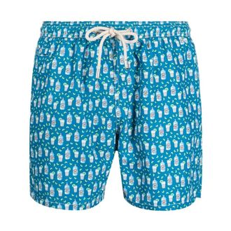 MC2 Saint Barth Homme, Maillots de bain, Bleu, Taille: L Lighting Swim Shorts