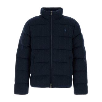 Polo Ralph Lauren Woll-Kaschmir Steppjacke mit F&uuml;llung - - Jackets - Herren - Blau - XL