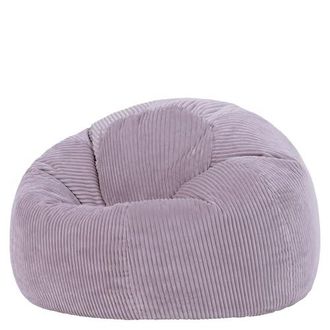 Icon Brand Kingston Pouf Velours C&ocirc;tel&eacute;, Pouf Poire avec Remplissage, Fauteuil Salon Confortable, Fauteuil Chambre, Meuble Salon, Decoration Chambre, Violet