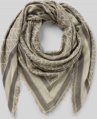 Calvin Klein Tuch aus reinem Modal Modell EMBLEM AOP JACQUARD SQUAR