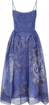 Zimmermann Femme, Robes, Bleu, Taille: 36 FR Rebellion Mermaid Picnic Maxi Dress