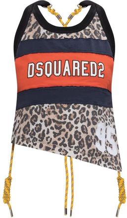 Dsquared2 Femme, Tops, Multicolore, Taille: 36 FR Logo Top