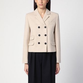 The Garment Mille beige double-breasted jacket