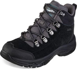 Skechers Damen Trego EL Capitan Walking-Schuh, Black Suede/Grey Mesh, 40 EU