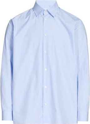 Saison 1865 Gestreiftes Baumwollhemd - Blau