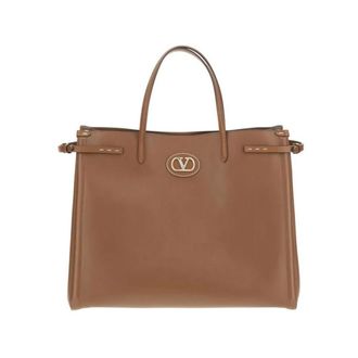 Valentino Garavani Femme, Sacs, Brun, Taille: ONE Size Roman Stud Medium Tote