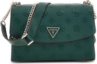 Guess sac à épaule bandoulière Cresidia II Convertible Xbody Flap Bag Forest Logo vert foncé