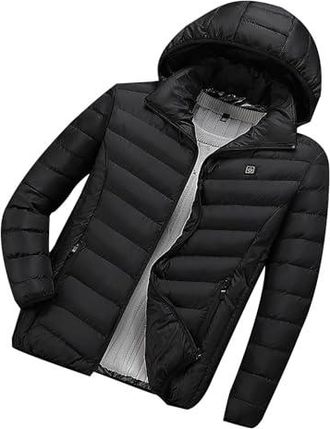 Generic 2026 Vestes pour femmes d&eacute;contract&eacute;es et confortables 2 veste chauffante USB intelligente automne hiver manteau chaud couleur unie manches longues the