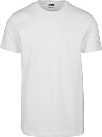 Urban Classics Herren Basic Tee - Kurzarm T Shirt mit Rundhalsausschnitt in regul&auml;rer Passform f&uuml;r Freizeit Sport Alltag und Streetwear Outfits,Wei&szlig;,4XL