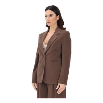 Only Only, Femme, Vestes, Brun, Taille: 36 FR Blazer droit