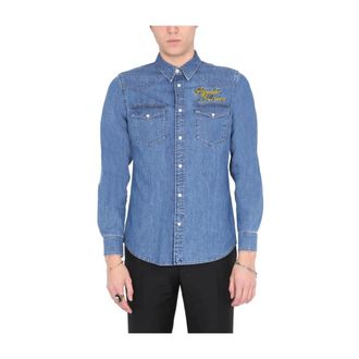 Alexander McQueen Herren, Shirts, Blau, MGr&ouml;&szlig;e
