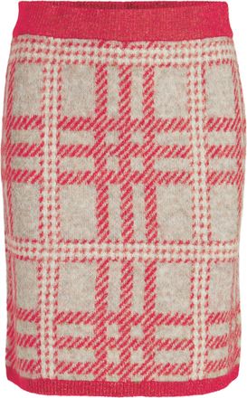 Vila VICILIA HW Check Knit Skirt/SU