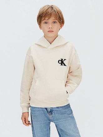 Calvin Klein Piqu&eacute;-hoodie - Whitecap Gray - Jungen - 4
