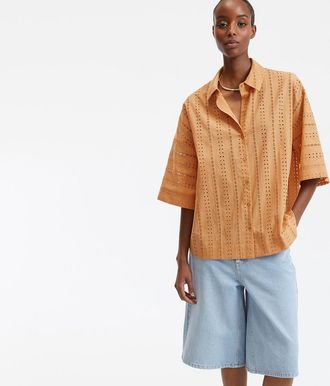 La Redoute Collections Chemise Ample En Broderie Anglaise Manches Coudes