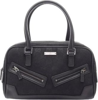 Gucci Sac &agrave; main GG Canvas Pre-owned - Femme - Pre-owned - Noir - Taille: ONE Size