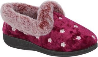 Jo & Joe Mabel Pantoufles Heather pour femme Coupe large, bordeaux, 39 EU