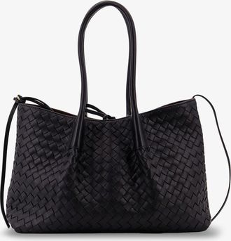 Bottega Veneta Pinacoteca leather handbag with Intrecciato motif - BOTTEGA VENETA - gender_Woman