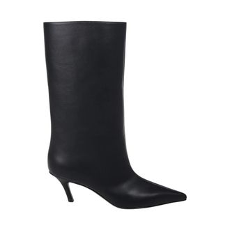 Amina Muaddi Femme, Chaussures, Noir, Taille: 36 EU Fiona Boot 60