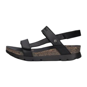 Panama Jack Schwarze Sandale Selma mit Plateausohle - - Shoes - Damen - Schwarzk - 39 EU