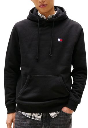 Tommy Hilfiger Kapuzenpullover mit kleiner Flagge - Regul&auml;re Passform