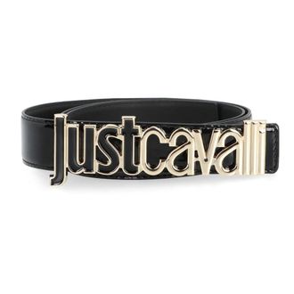 Just Cavalli Patentleder-G&uuml;rtel - - Accessories - Damen - Schwarzk - 80 CM