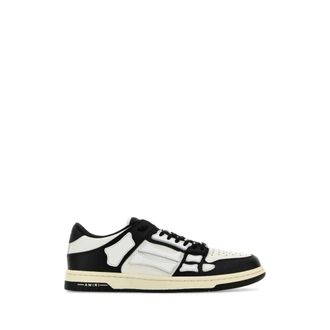 Amiri Zweifarbige Ledersneaker Skel - - Shoes - Herren - Schwarzk - 40 EU