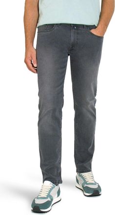 Pierre Cardin Herren Lyon Tapered Futureflex Strech Denim Jeans, Dark Grey Used