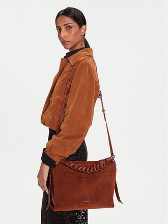 Coccinelle Handtasche P6P Boheme Suede Bimaterial E1 P6P 19 02 01 Braun