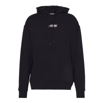 Moschino Homme, Sweatshirts et sweats à capuche, Noir, Taille: XL Sweat à Capuche Noir Coton Coupe Regular
