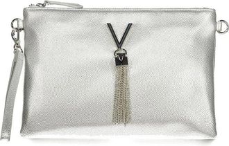 Mario Valentino Femme, Sacs, Gris, Taille: ONE Size Removable Chain Shoulder Bag