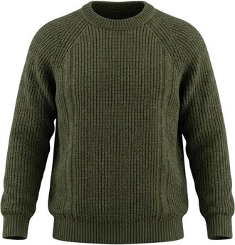 Ten c Ashihei Wollstrick - Oversized Pullover - - Knitwear - Herren - Gr&uuml;n - XL