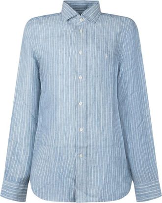 Polo Ralph Lauren Homme, Chemises, Bleu, Taille: M Chemise boutonn&eacute;e &agrave; rayures
