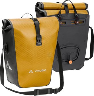 Vaude Fahrradtaschen f&uuml;r Gep&auml;cktr&auml;ger Aqua Back (Rec) in gelb, 2X Hinterradtasche wasserdicht, Fahrrad Gep&auml;cktr&auml;gertasche hinten, einfache Befestigung - Mad